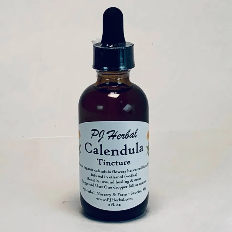 Calendula Tincture - 2 fl oz - Made from Fresh Calendula Flowers | PJ Farm