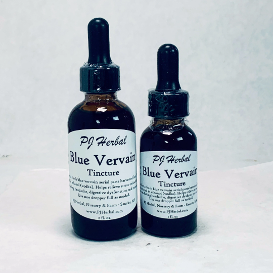 Blue Vervain Tincture - Made from Fresh-Picked Verbena hastata | PJ Farm